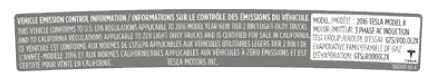 Tesla Model S (2012-2023) Owner's Manual - Identification Labels ...